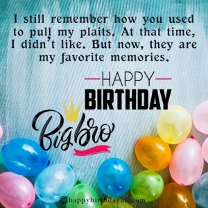 Happy Birthday Wishes for Big Brother: Say Cheese to Elder Brother