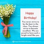 81+ Birthday Wishes for Students from Teacher & School