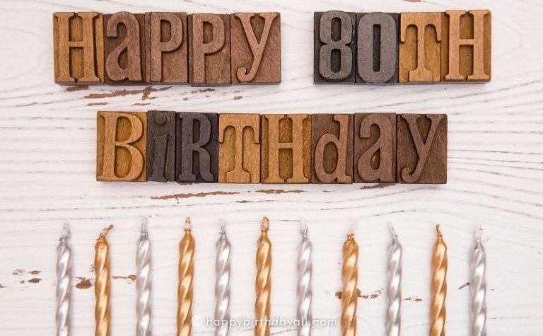Soulful Happy 80th Birthday Wishes & Messages for 80 Year Old